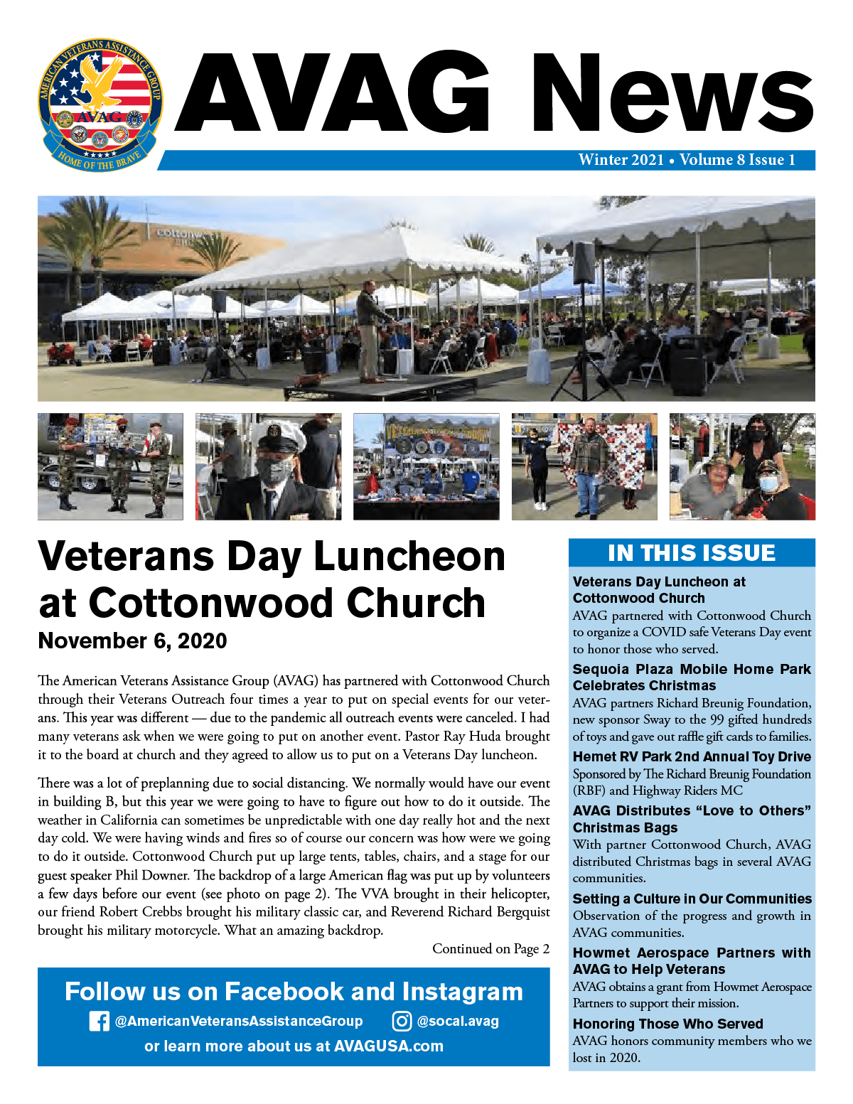 AVAG News – Winter 2021 – Volume 8 Issue 1