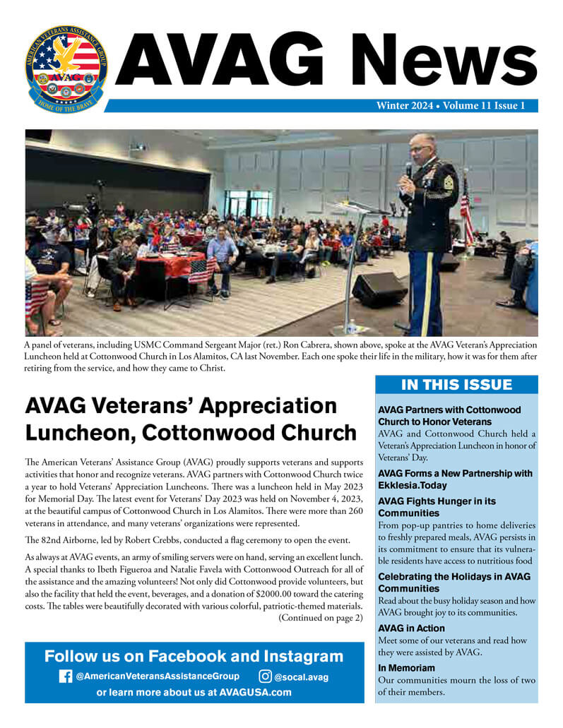 AVAG News – Winter 2024 – Volume 11 Issue 1